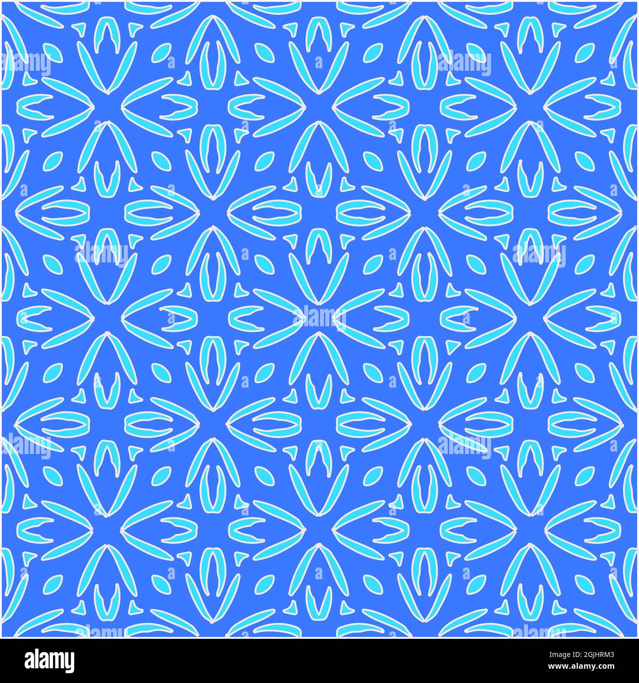 Geometric vector pattern with azure and blue color. simple ornament for ...