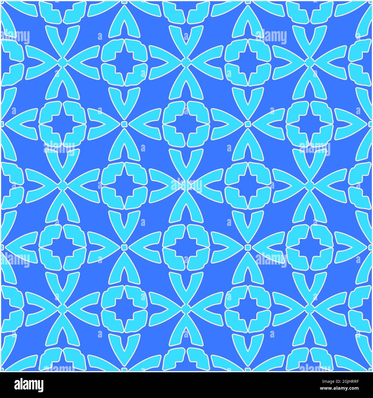 Geometric vector pattern with azure and blue color. simple ornament for ...