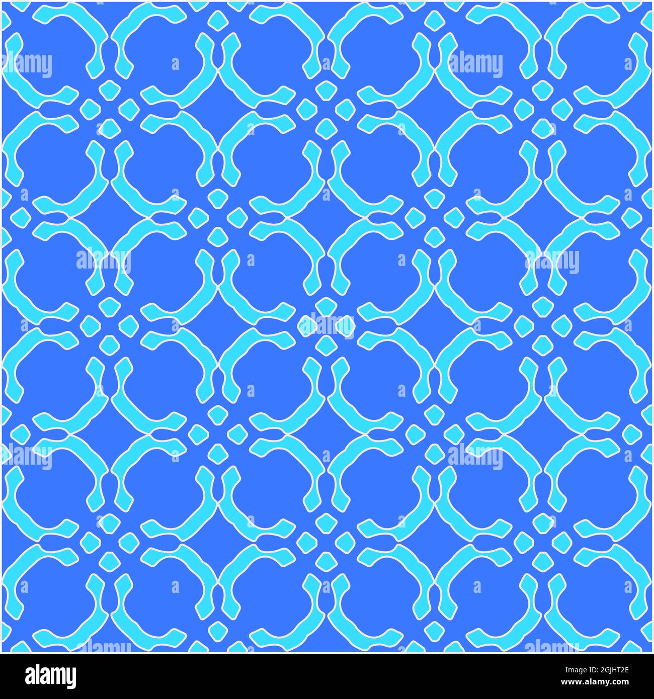 Geometric vector pattern with azure and blue color. simple ornament for ...