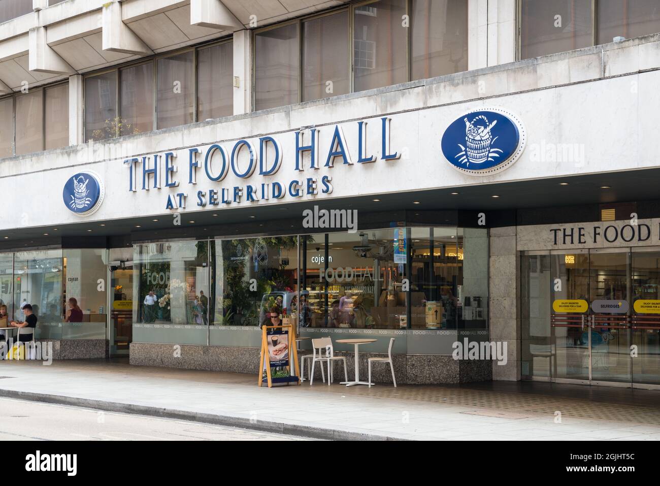Exterior of the Food Hall at Selfridges department store. London ...
