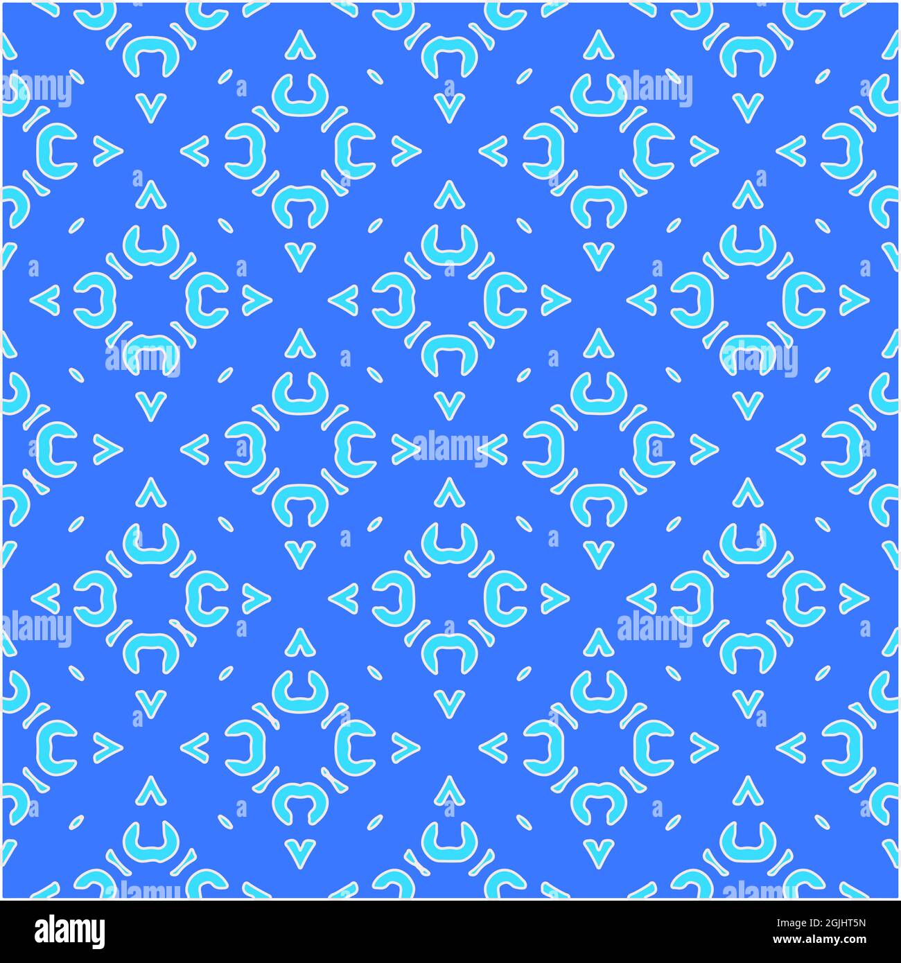 Geometric vector pattern with azure and blue color. simple ornament for ...