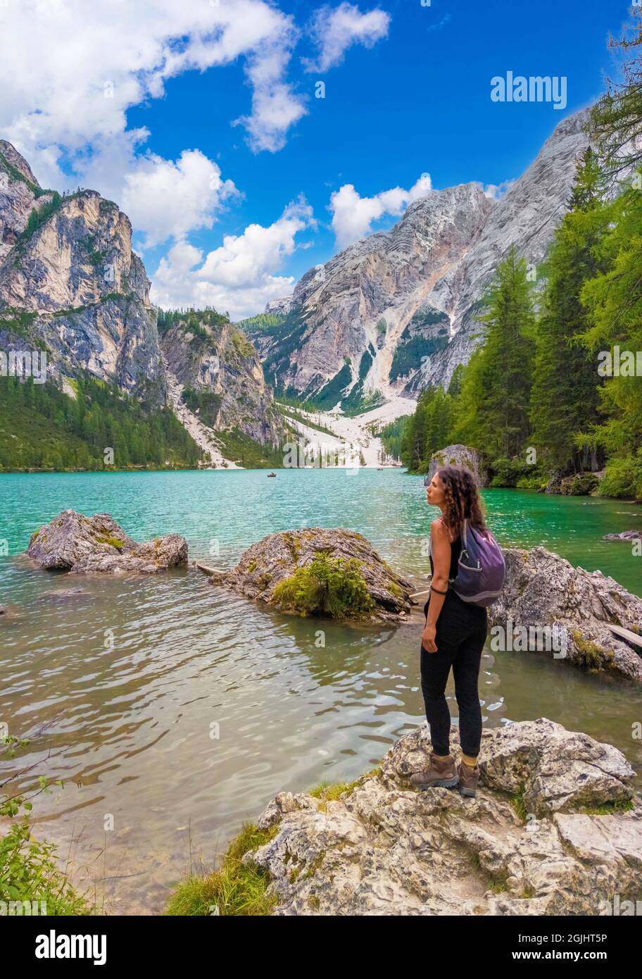 Dolomiti (Italy) - A view of the awesome Dolomites mountain range ...