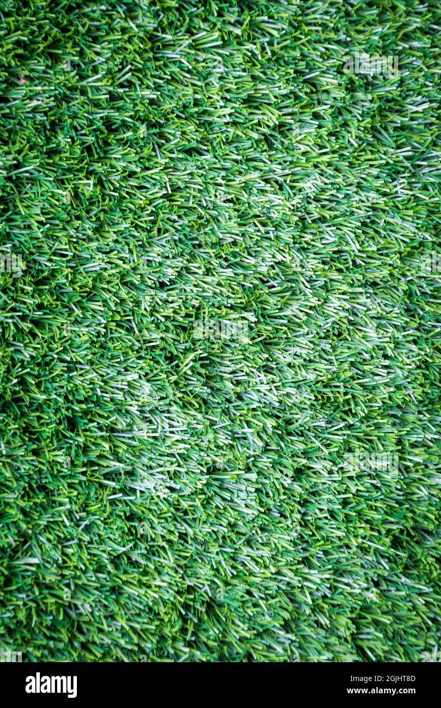 Green grass artificial turf pattern background Stock Photo - Alamy
