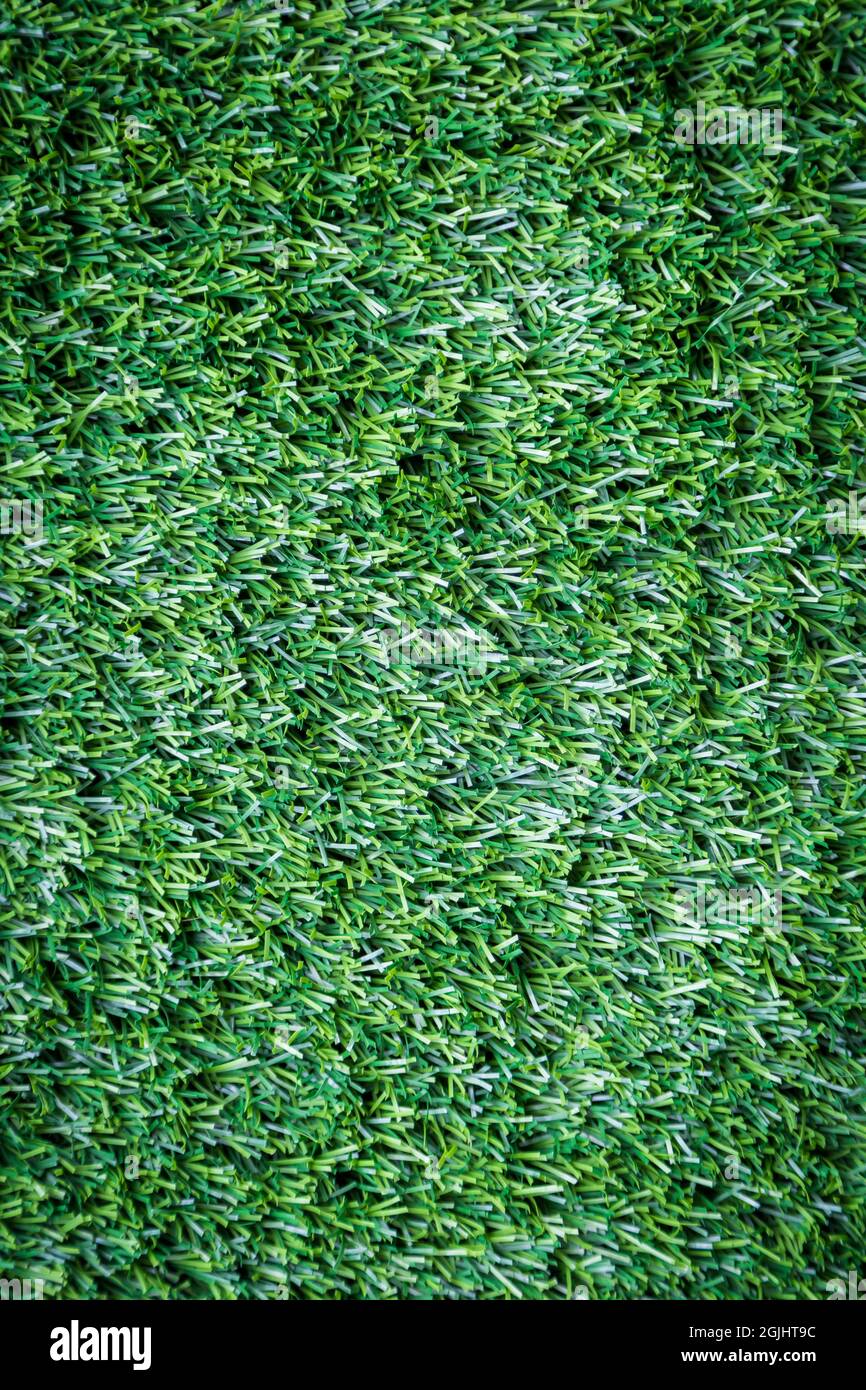 Green grass artificial turf pattern background Stock Photo - Alamy