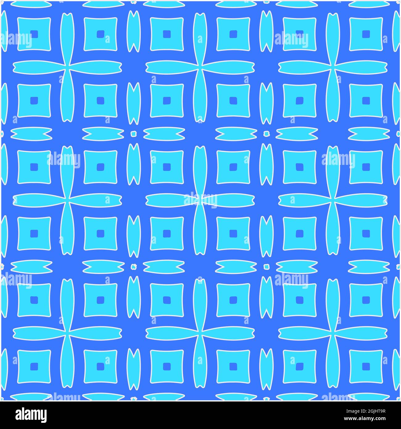 Geometric vector pattern with azure and blue color. simple ornament for ...
