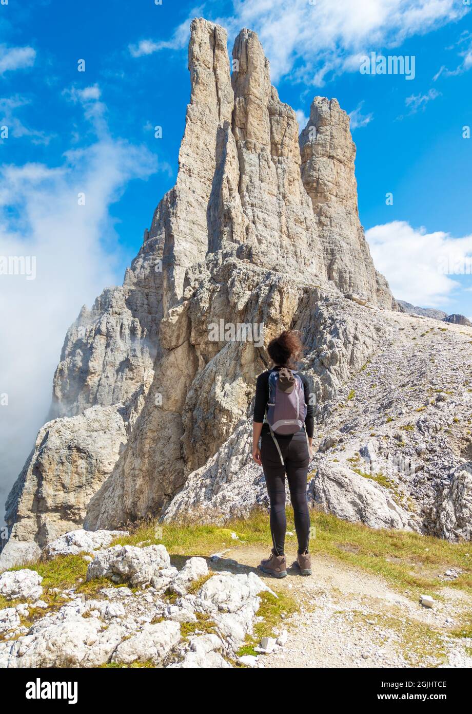 Dolomiti (Italy) - A view of the awesome Dolomites mountain range ...