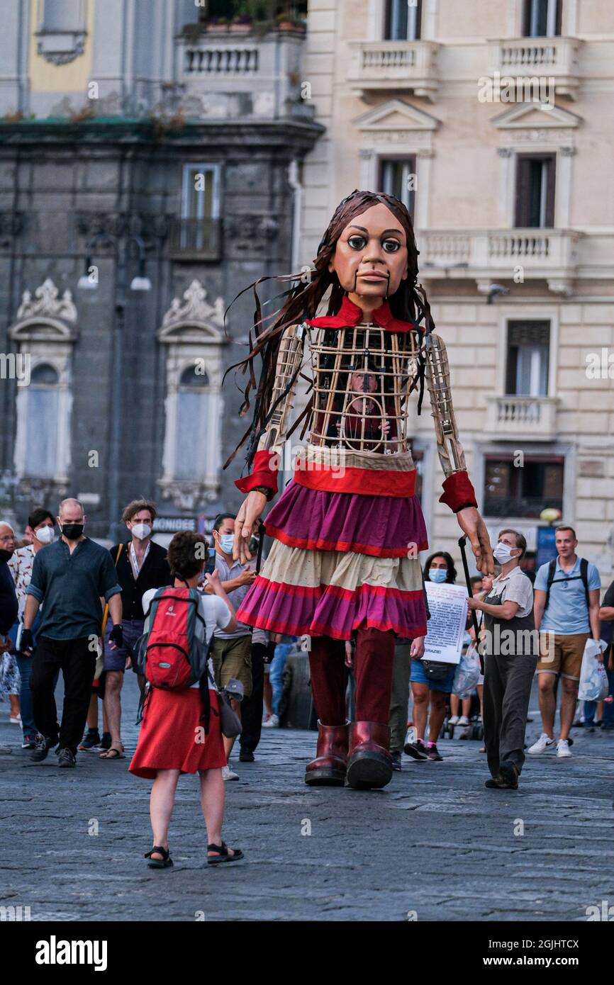 Little amal puppet hi-res stock photography and images - Alamy