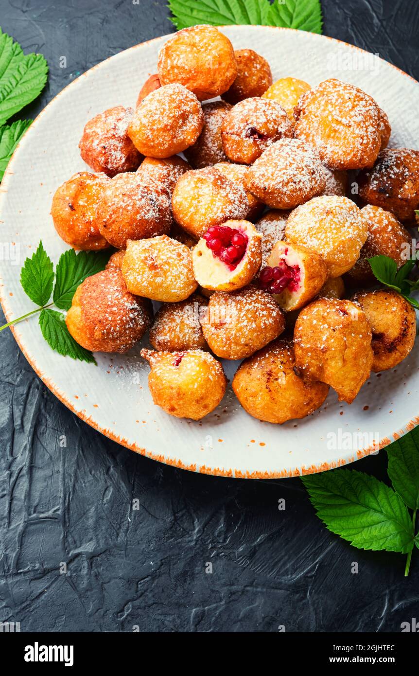 Cottage cheese donuts hi-res stock photography and images - Alamy