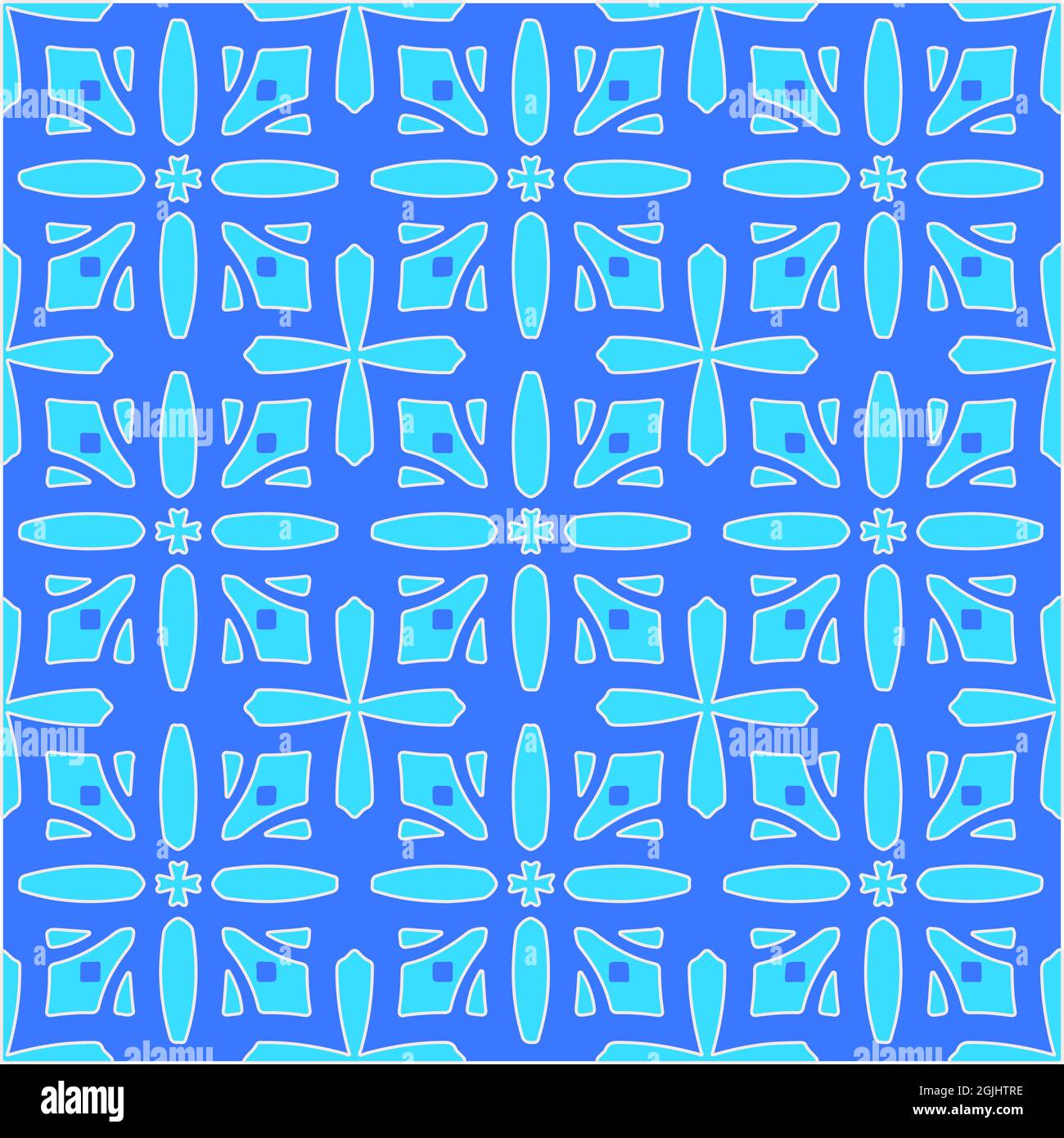 Geometric vector pattern with azure and blue color. simple ornament for ...