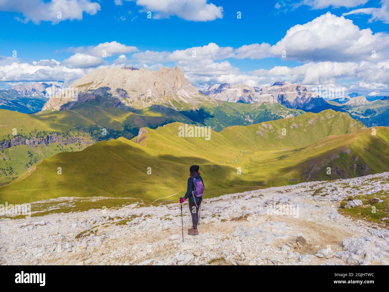 Dolomiti (Italy) - A view of the awesome Dolomites mountain range ...