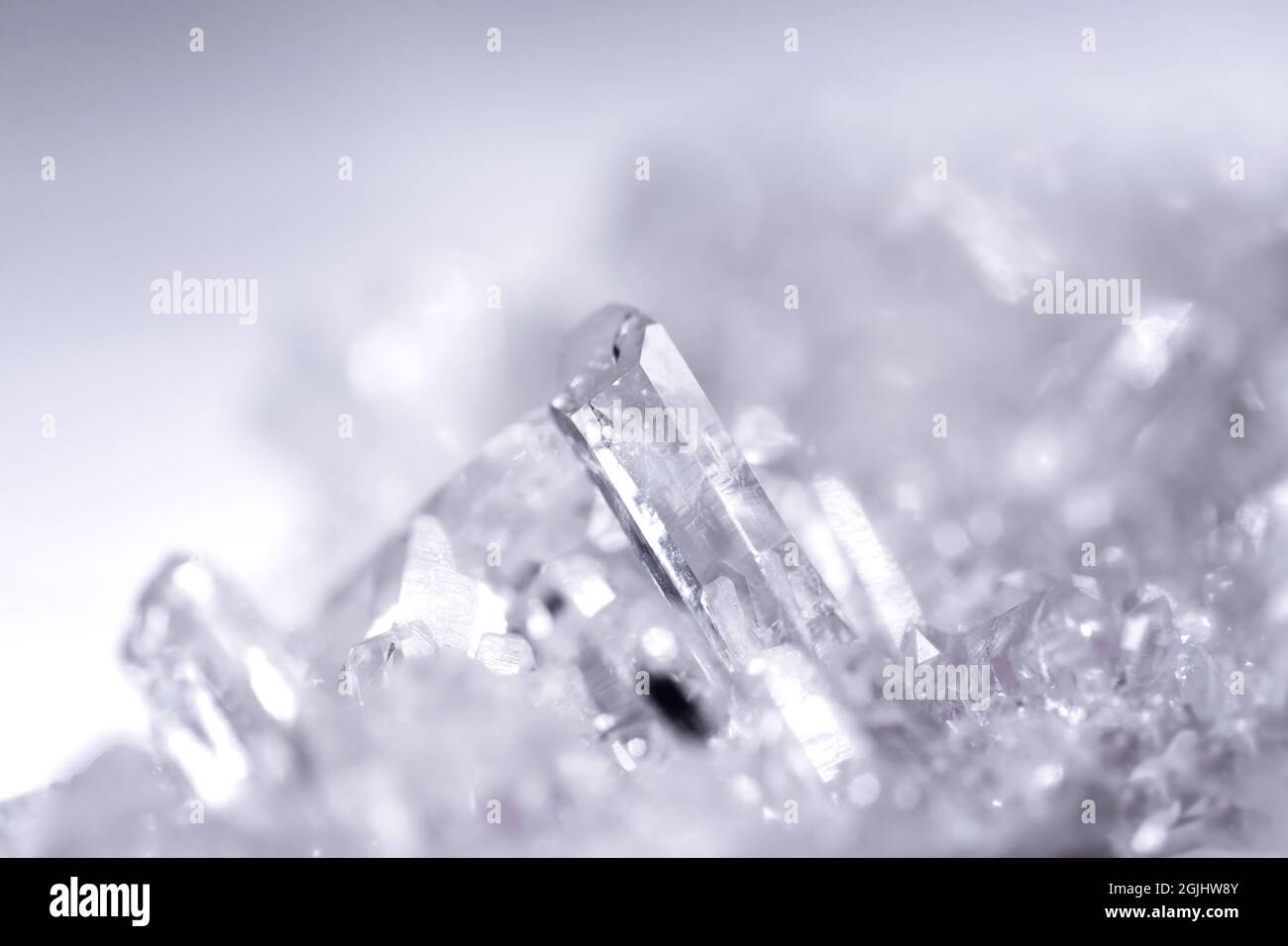 Close-up texture as part of a cluster filled with rhinestone crystals ...