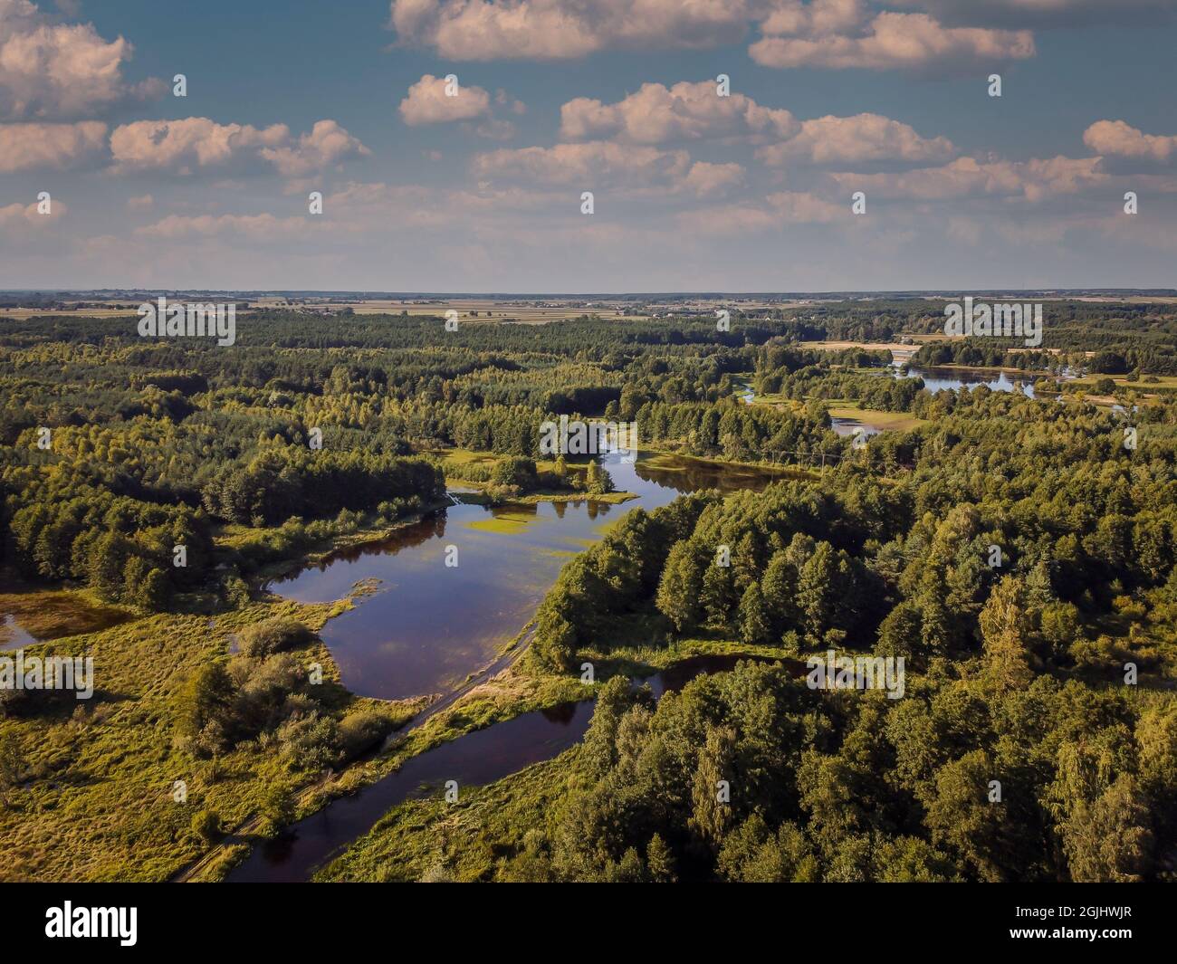 River birds eye view hi-res stock photography and images - Alamy