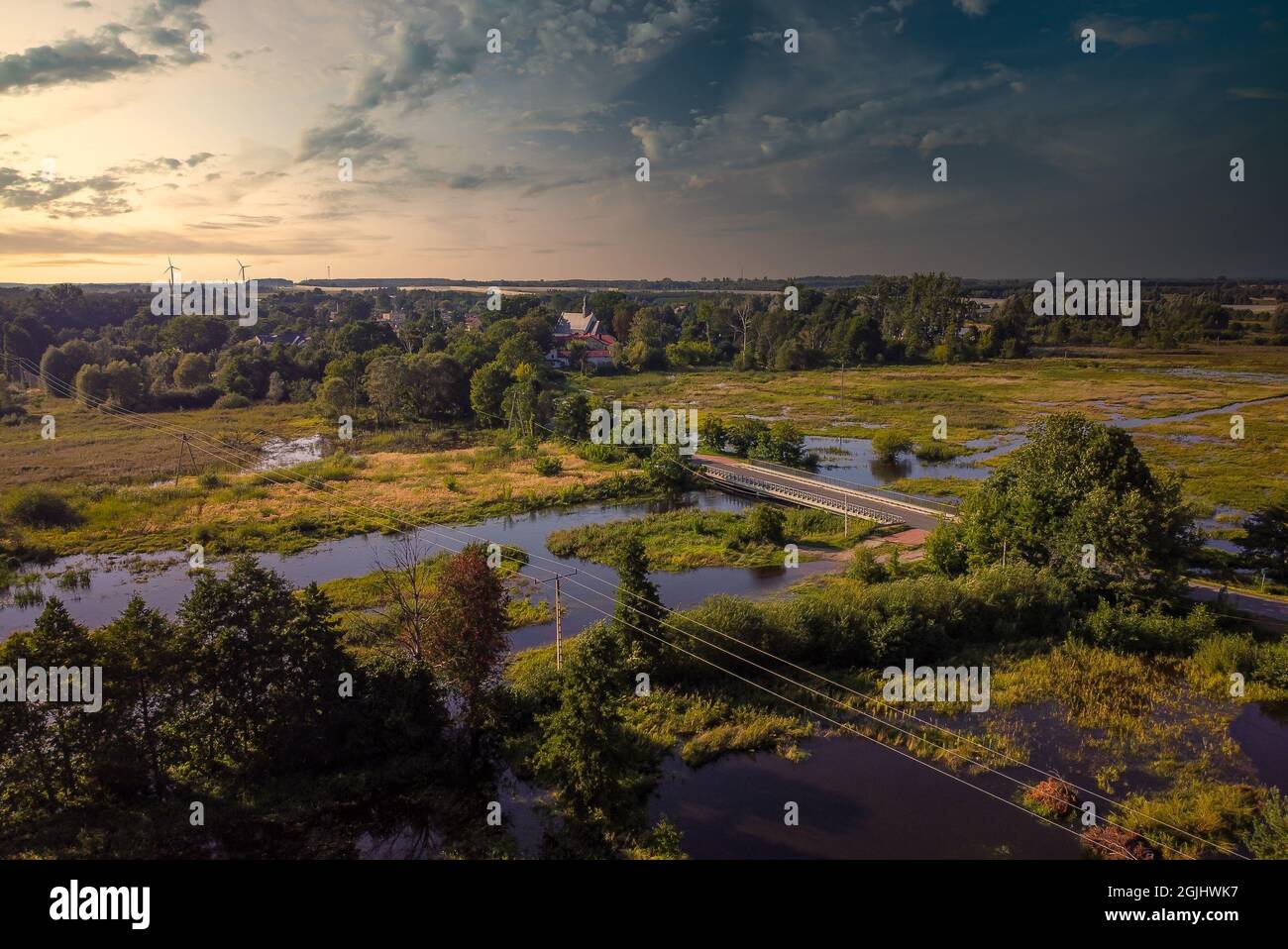 River birds eye view hi-res stock photography and images - Alamy