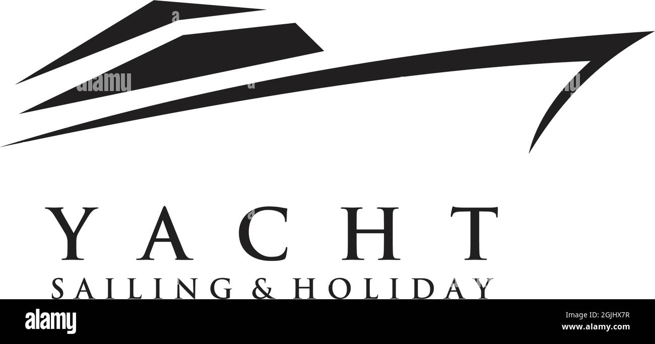 Yacht boat icon logo design illustration vector template Stock Vector ...