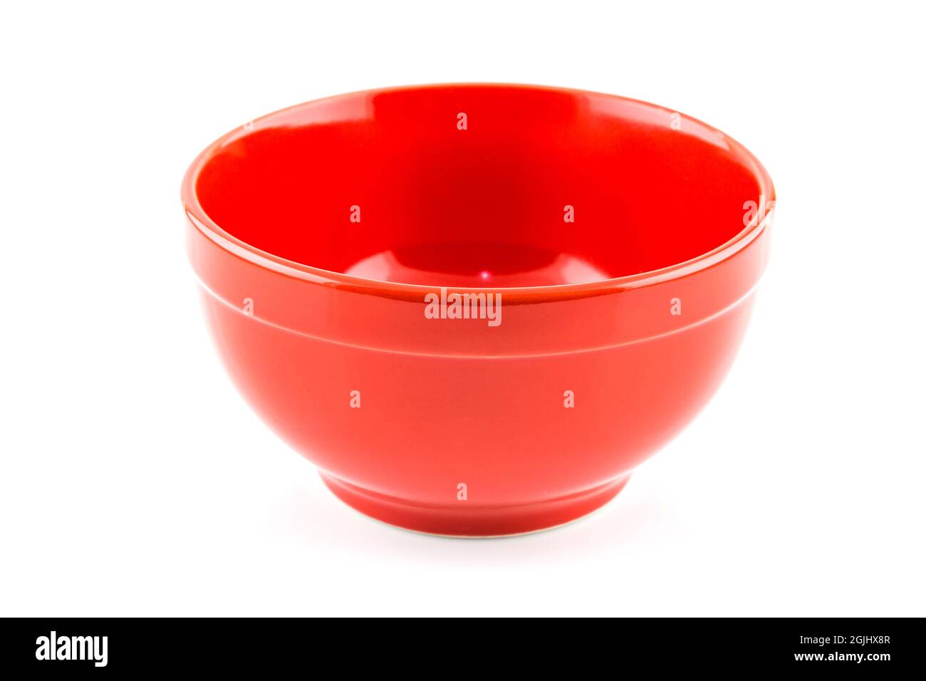 Fresh red bowl isolated on white background Stock Photo - Alamy