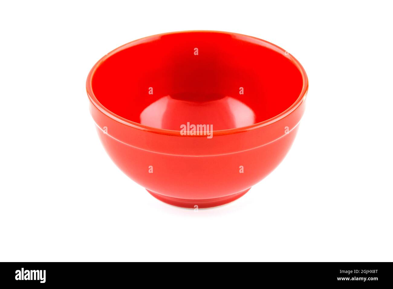 Fresh red bowl isolated on white background Stock Photo - Alamy