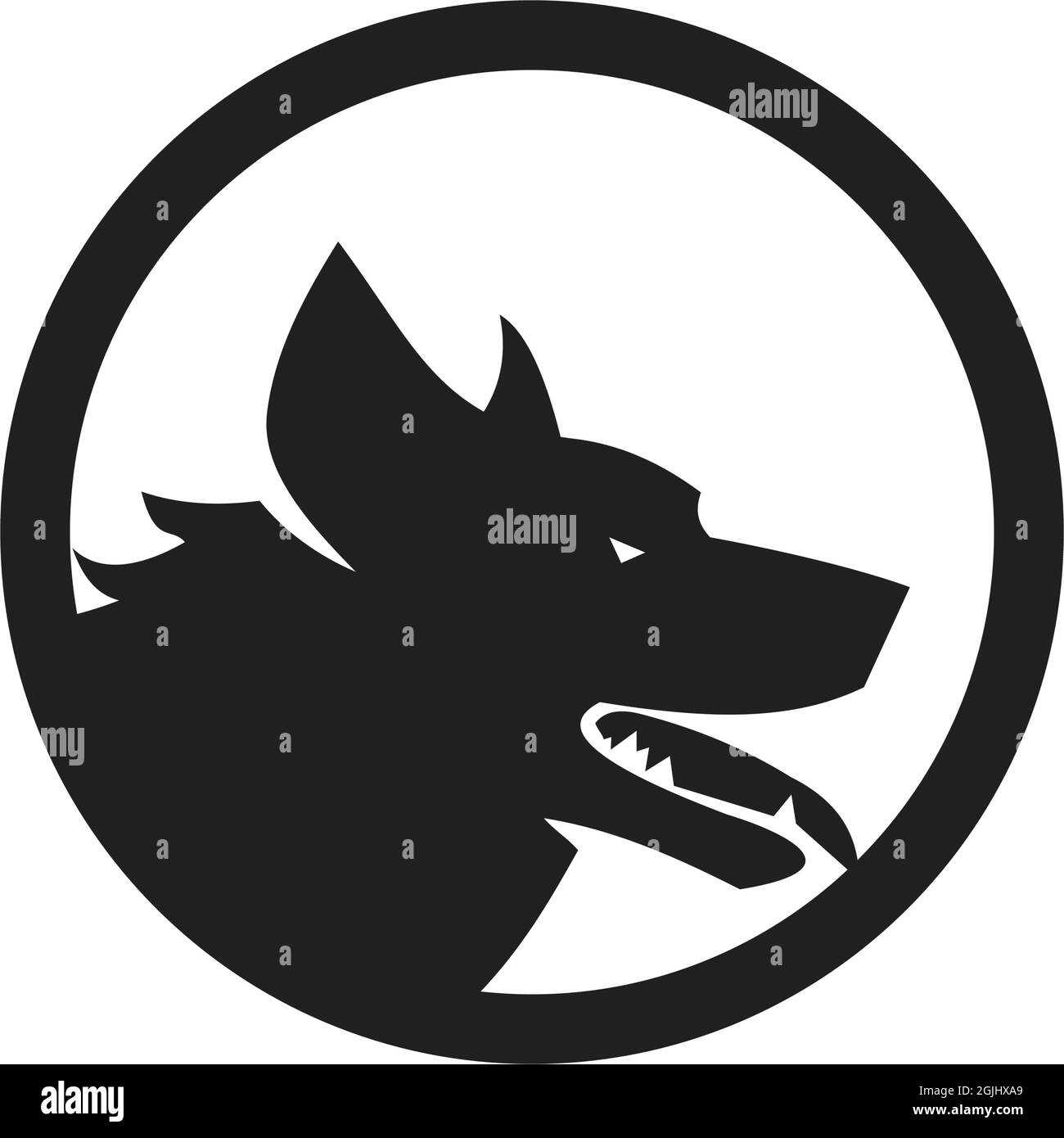 Wolf logo design vector icon illustration template Stock Vector Image ...