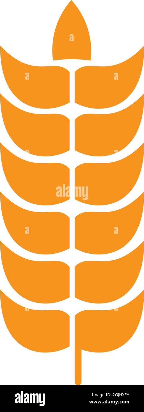 Agriculture wheat leaf icon logo design inspiration vector template ...