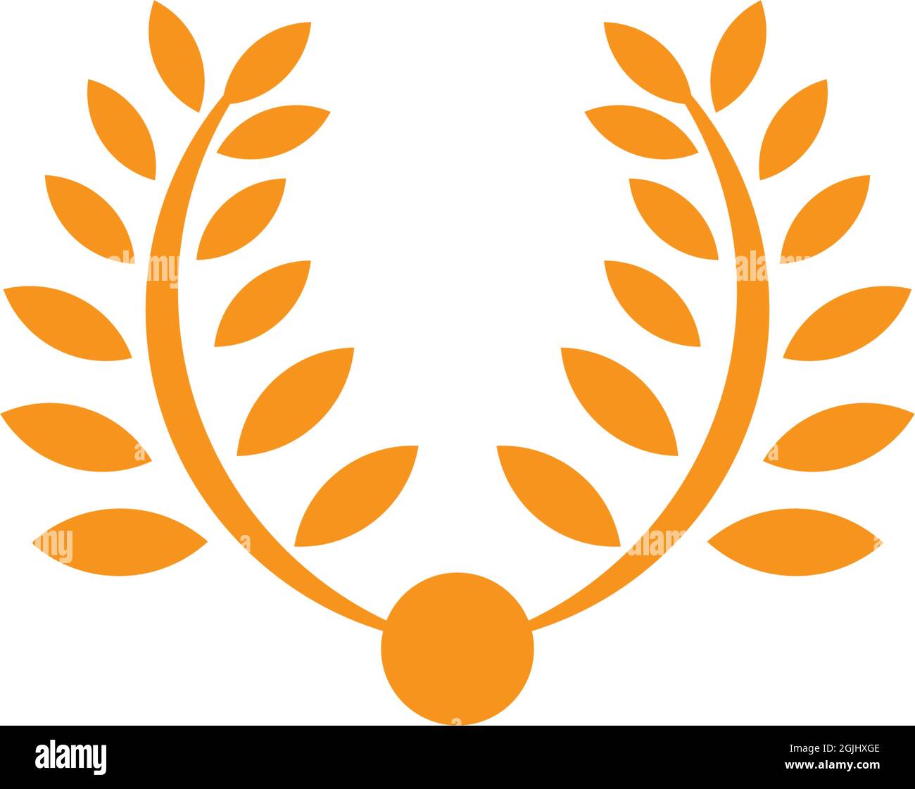 Agriculture wheat leaf icon logo design inspiration vector template ...