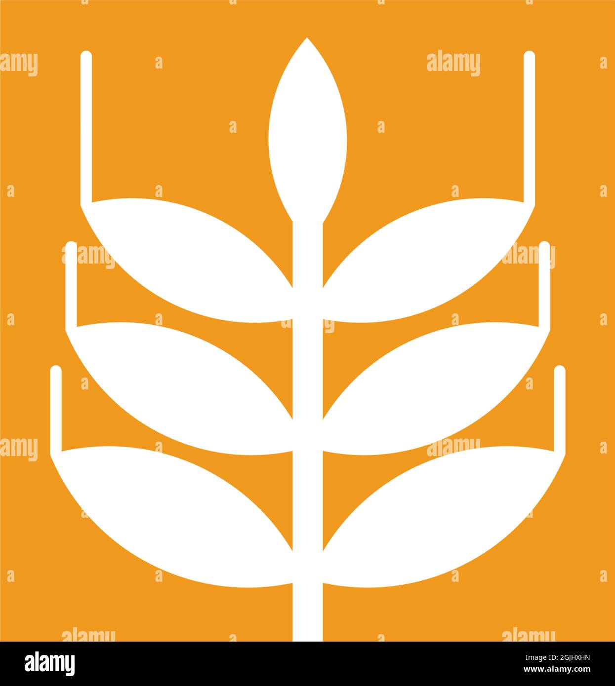 Agriculture wheat leaf icon logo design inspiration vector template ...