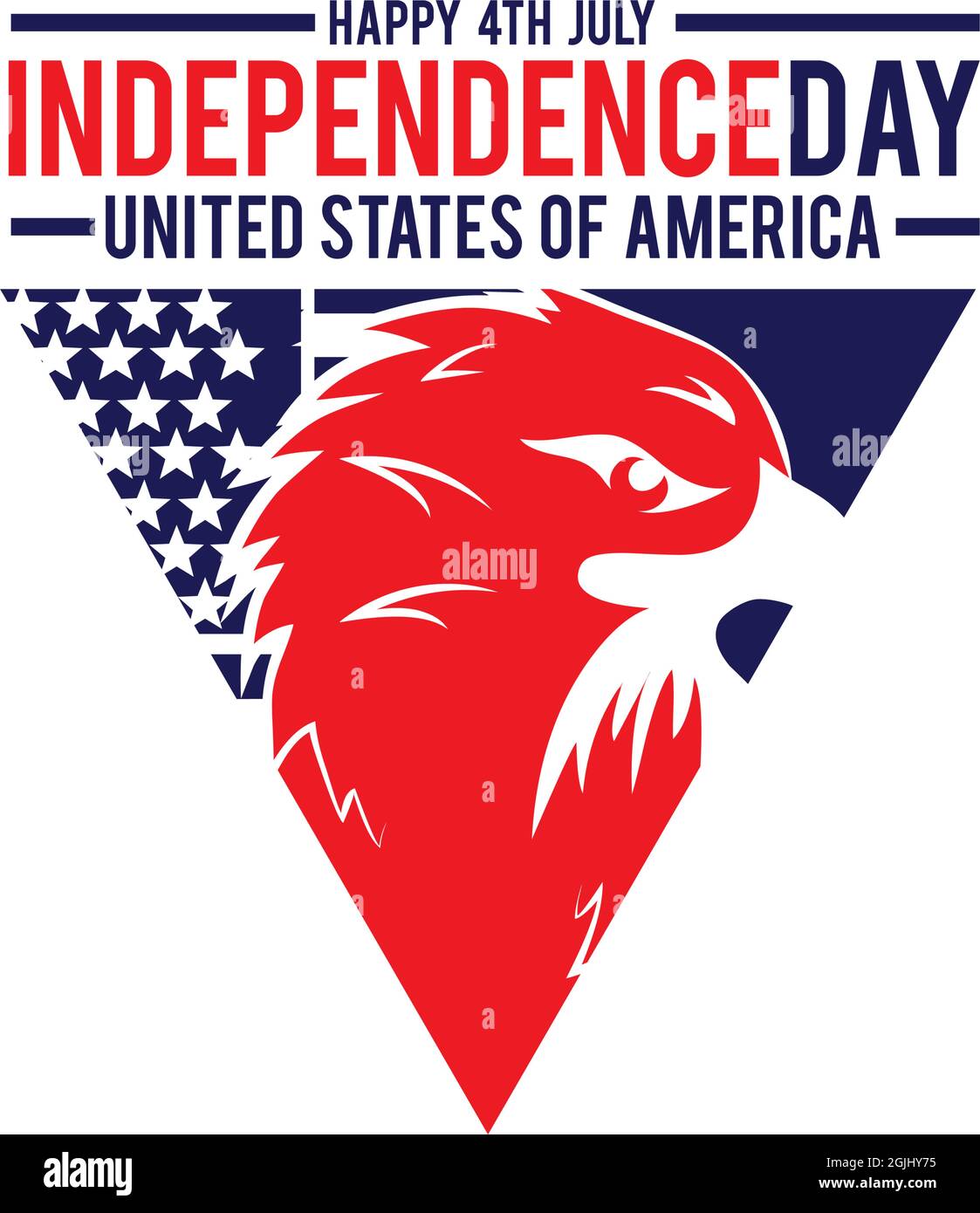 American flag and emblem logo design vector illustration template Stock ...