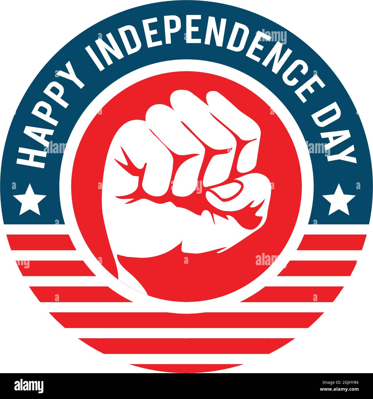 American flag and emblem logo design vector illustration template Stock ...
