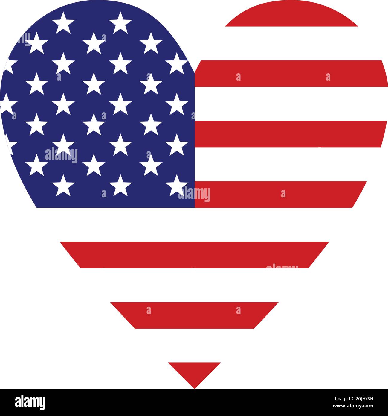 American flag and emblem logo design vector illustration template Stock ...