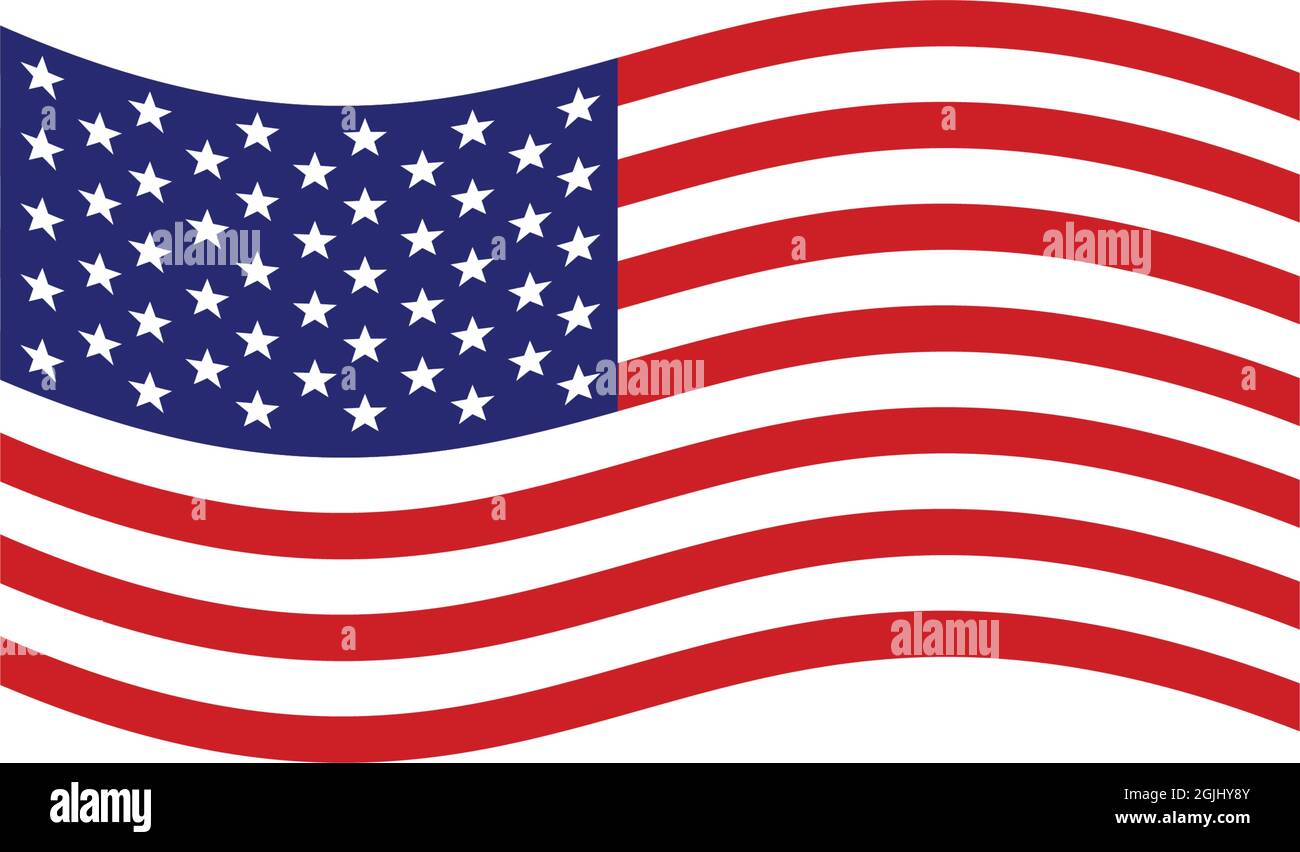 American flag and emblem logo design vector illustration template Stock ...