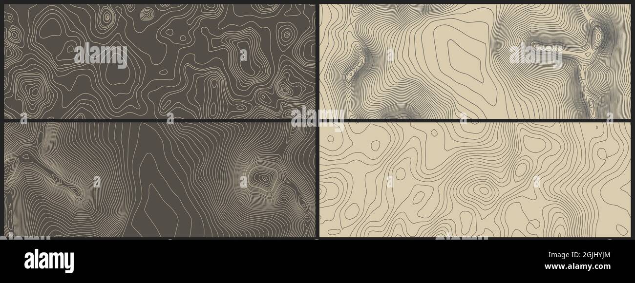 Grey contours vector topography. Geographic mountain topography vector ...