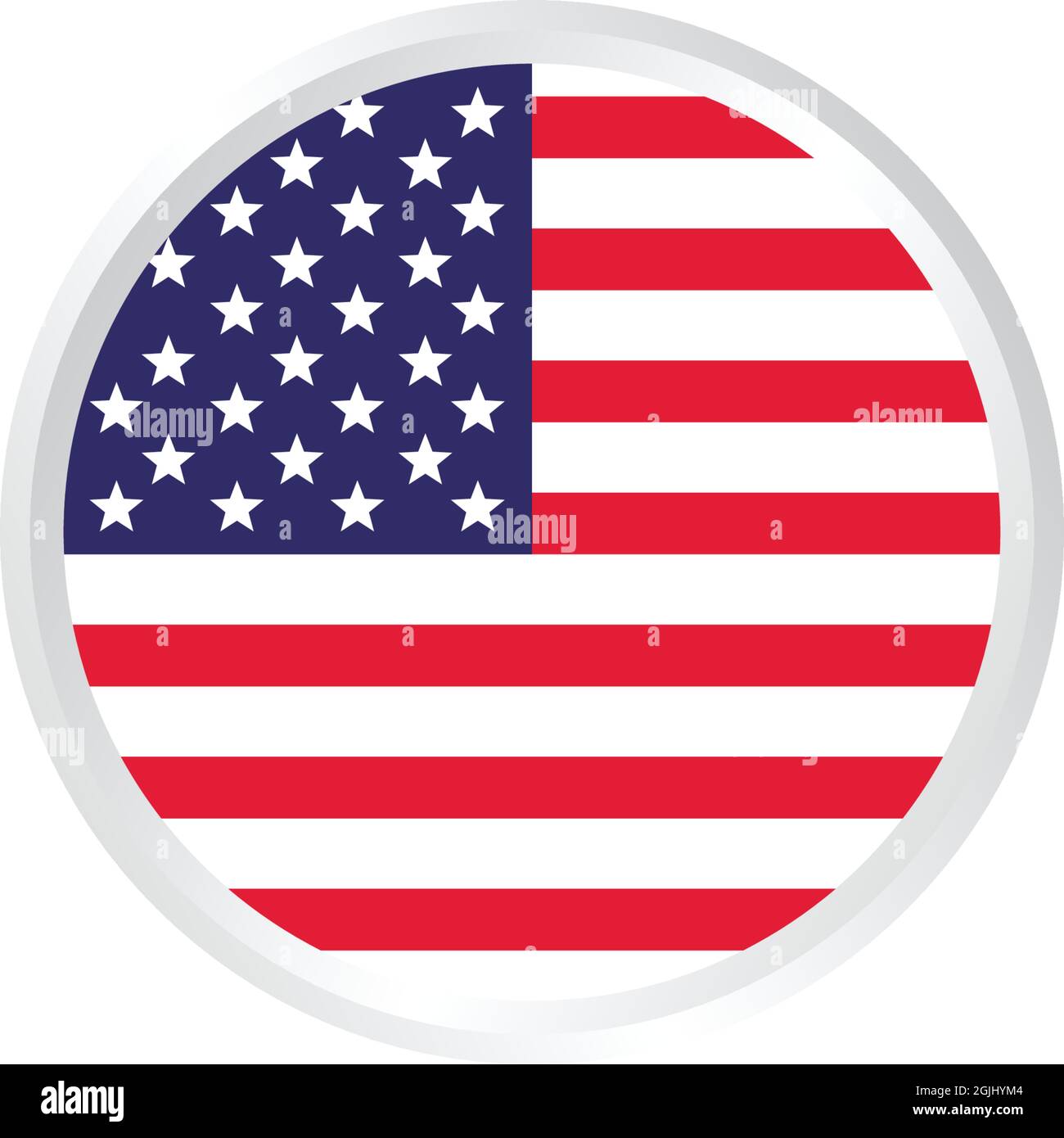 American flag and emblem logo design vector illustration template Stock ...