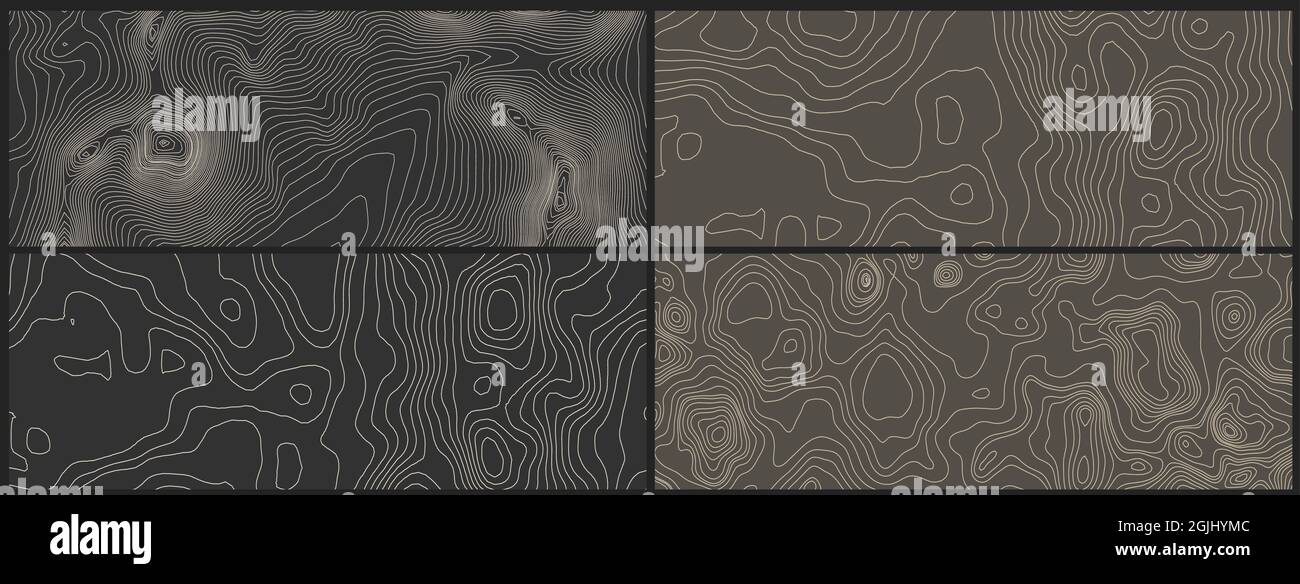 Grey contours vector topography. Geographic mountain topography vector ...