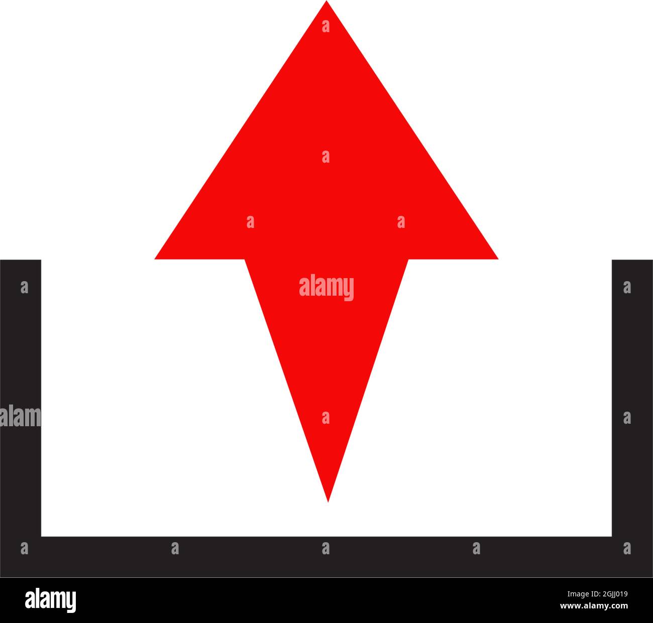 Upload icon logo design vector illustration template Stock Vector Image ...