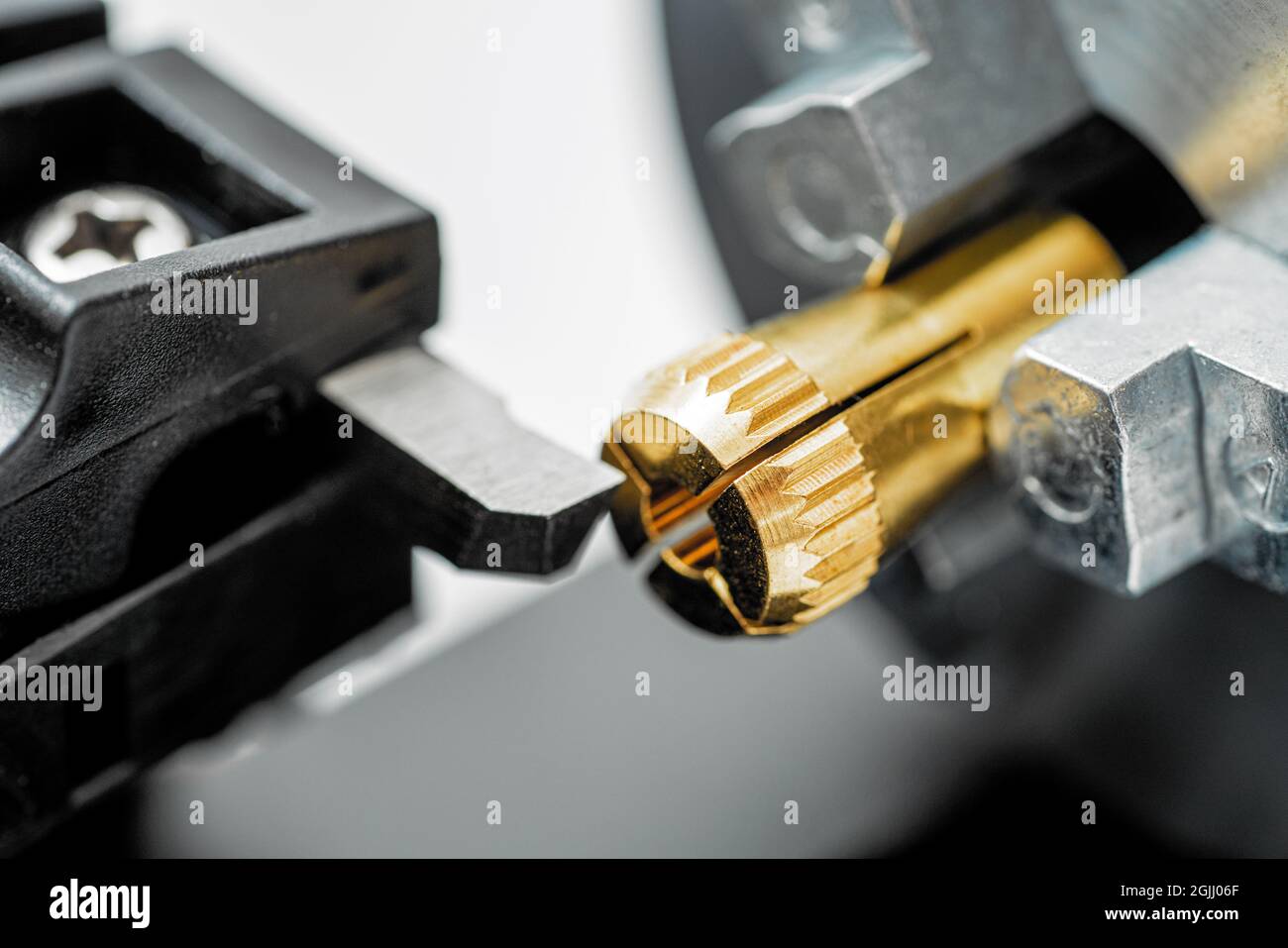 Small diy turning lathe machine for education and hobby Stock Photo - Alamy