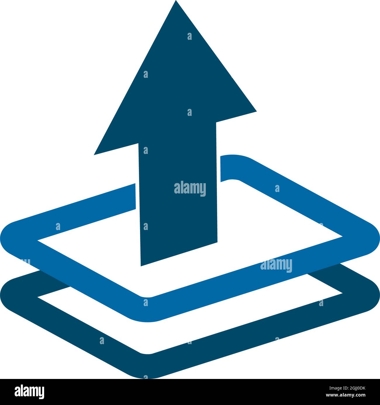 Upload icon logo design vector illustration template Stock Vector Image ...