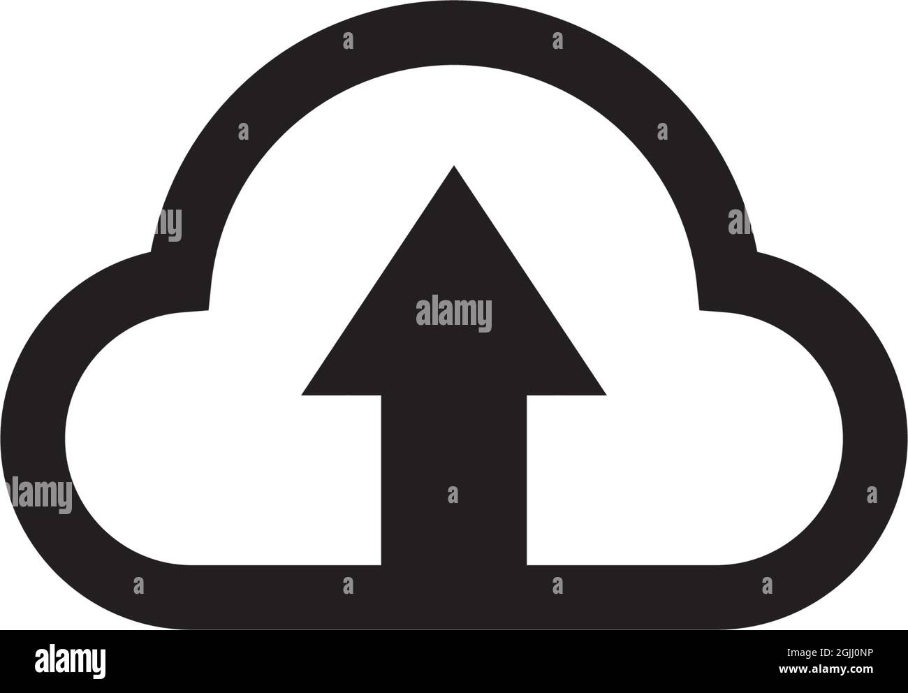 Upload icon logo design vector illustration template Stock Vector Image ...