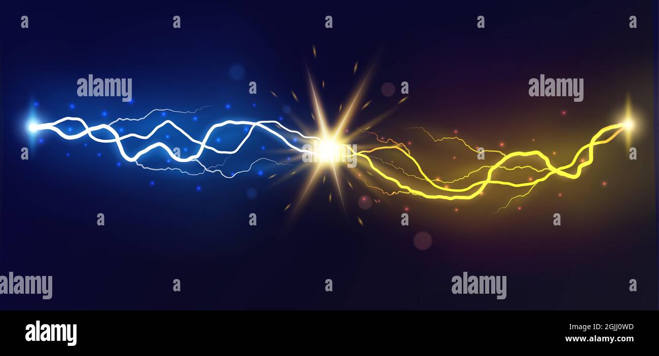 Lightning collision vector Stock Vector Image & Art - Alamy