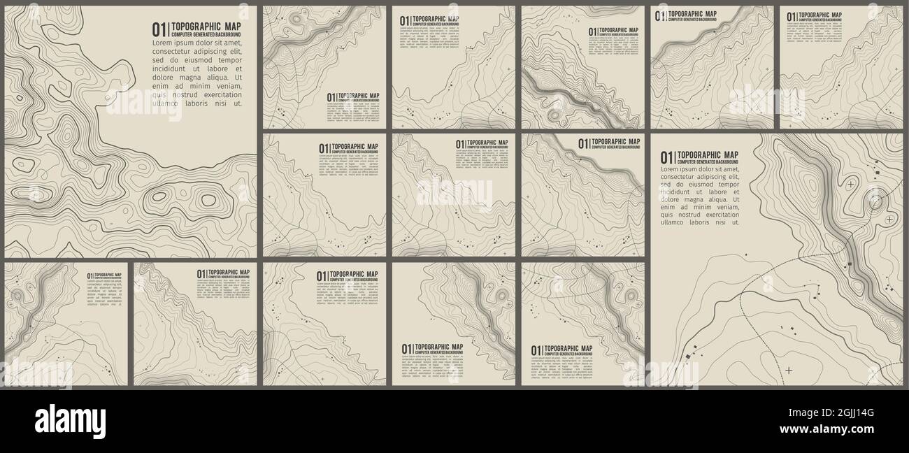 Hiking geo trail Stock Vector Images - Alamy