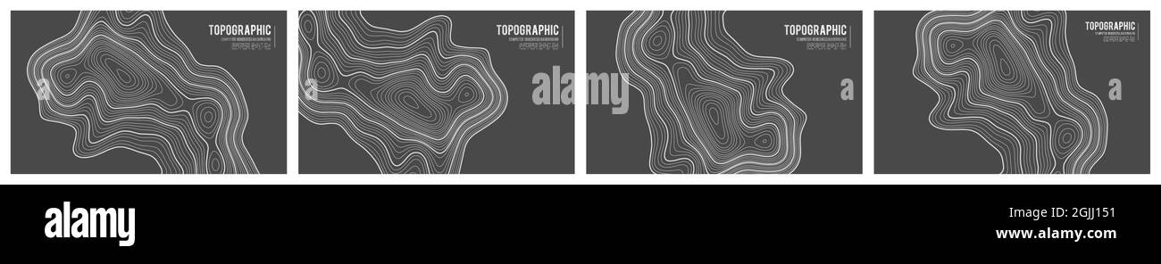 Elevation graphic contour height lines. Topographic pattern texture ...