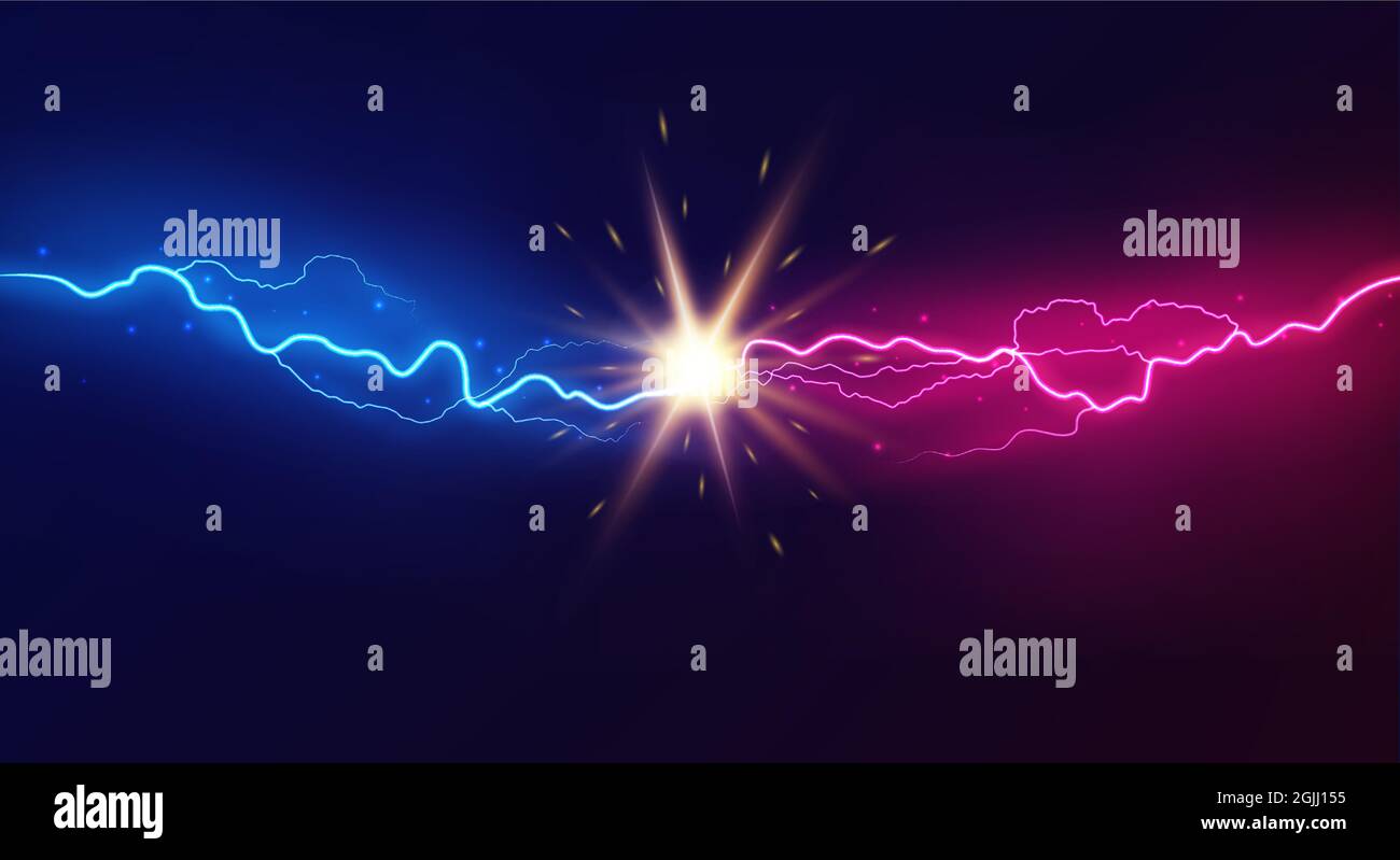 Lightning collision vector Stock Vector Image & Art - Alamy