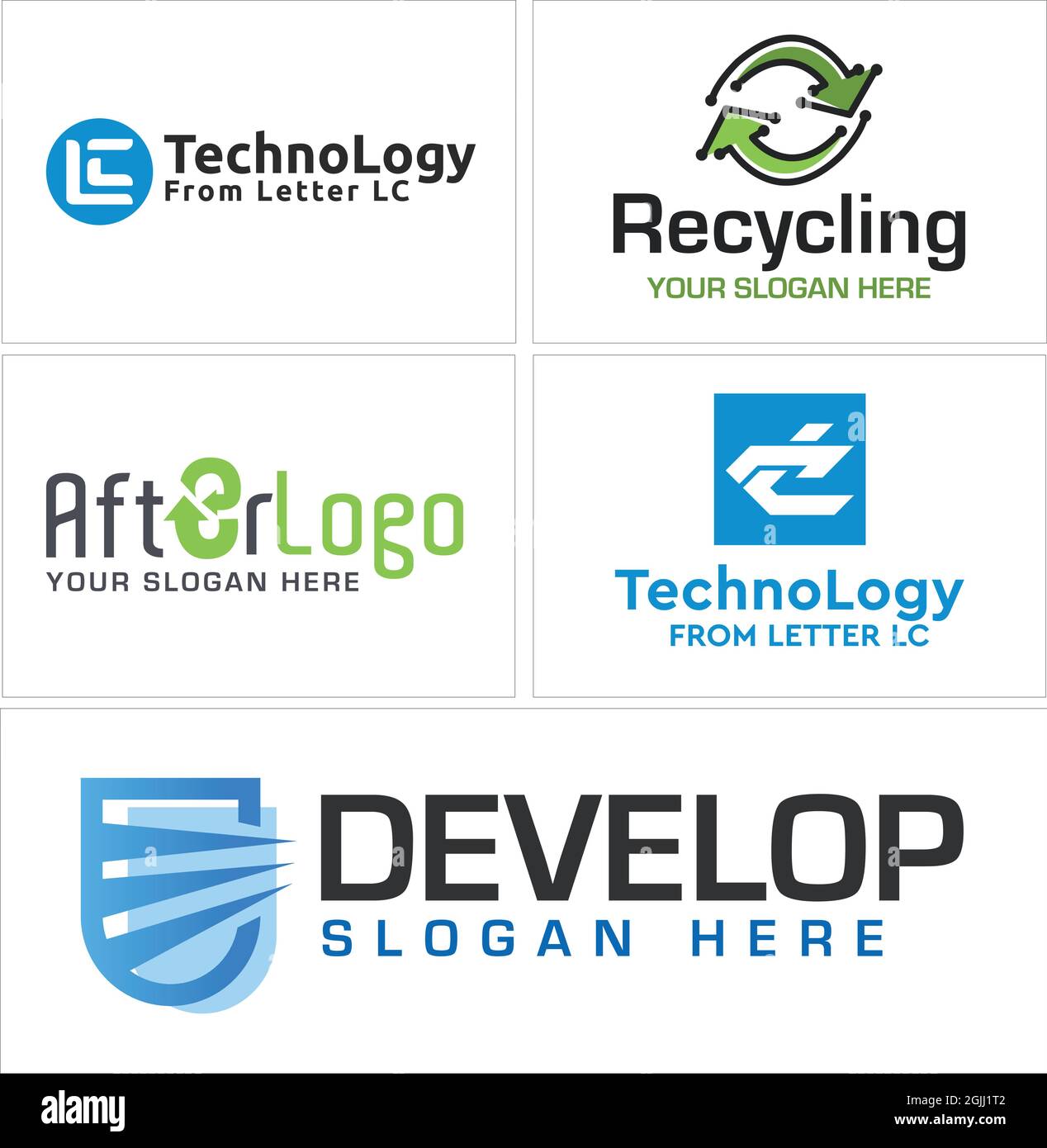 Technology circling arrow recycle logo design Stock Vector Image & Art ...