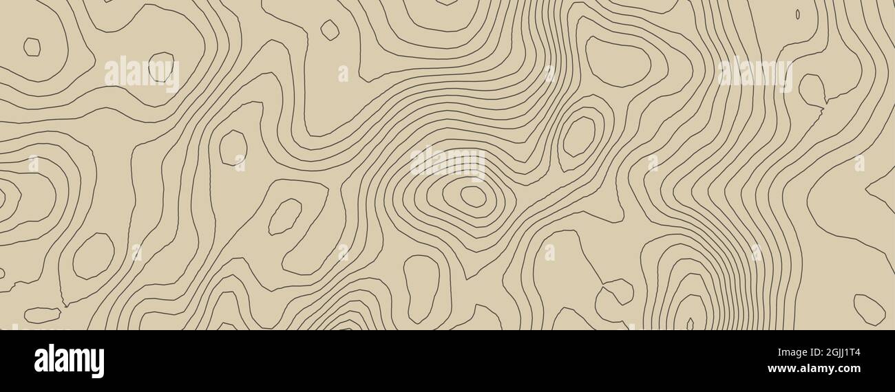 Contours vector topography. Geographic mountain topography vector ...