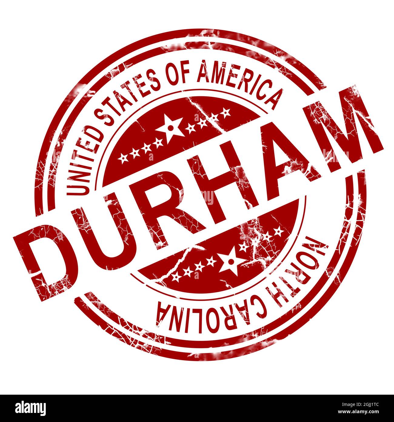 Red Durham with white background, 3D rendering Stock Photo - Alamy