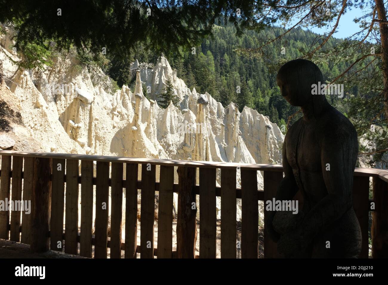 Perca, Bolzano, Italy - June 1, 2021: The incredible earth pyramids ...