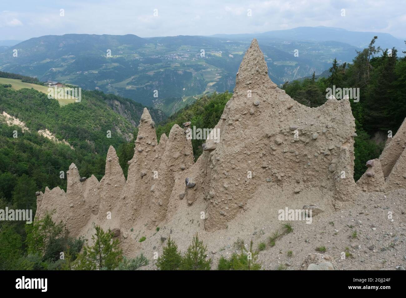 The incredible earth pyramids of Collepietra (Piramidi di Terra) in the ...