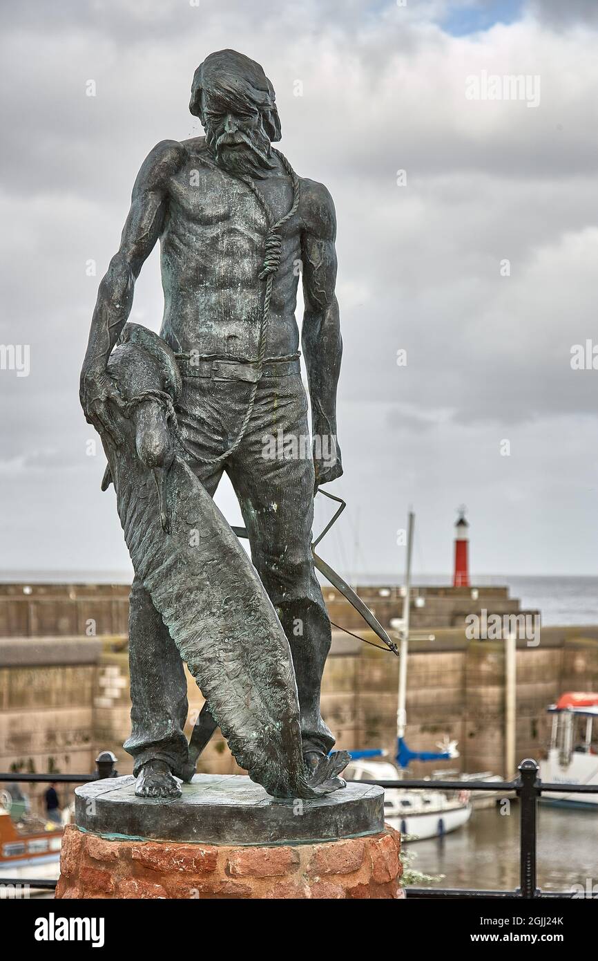 Bronze sculpture of Coleridge's Ancient Mariner with his slain ...