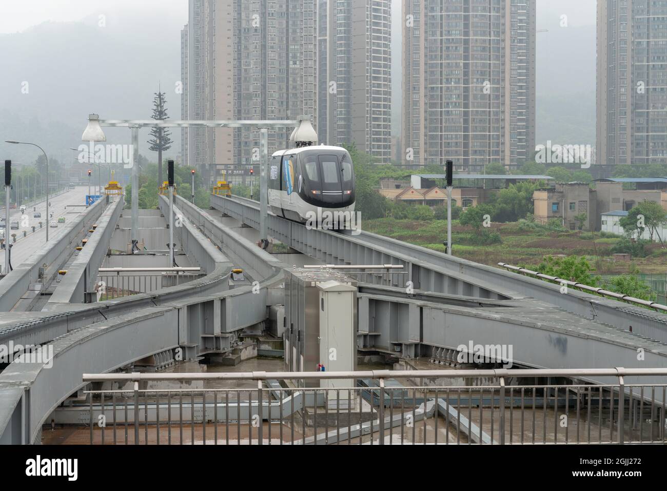CHONGQING, CHINA - Apr 17, 2021: A Chinese newly made self-driving ...