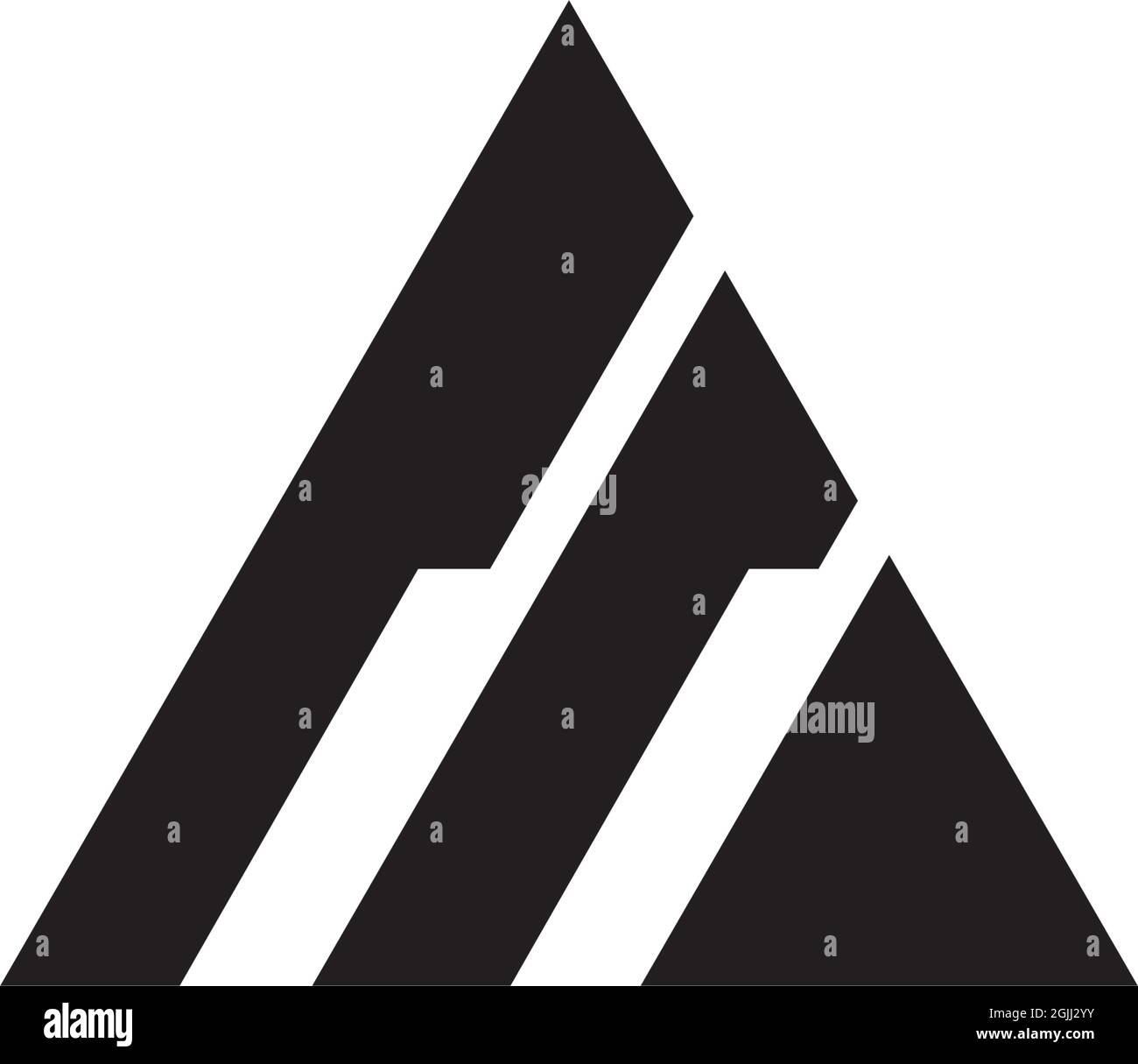 Triangle icon logo design inspiration vector template Stock Vector ...