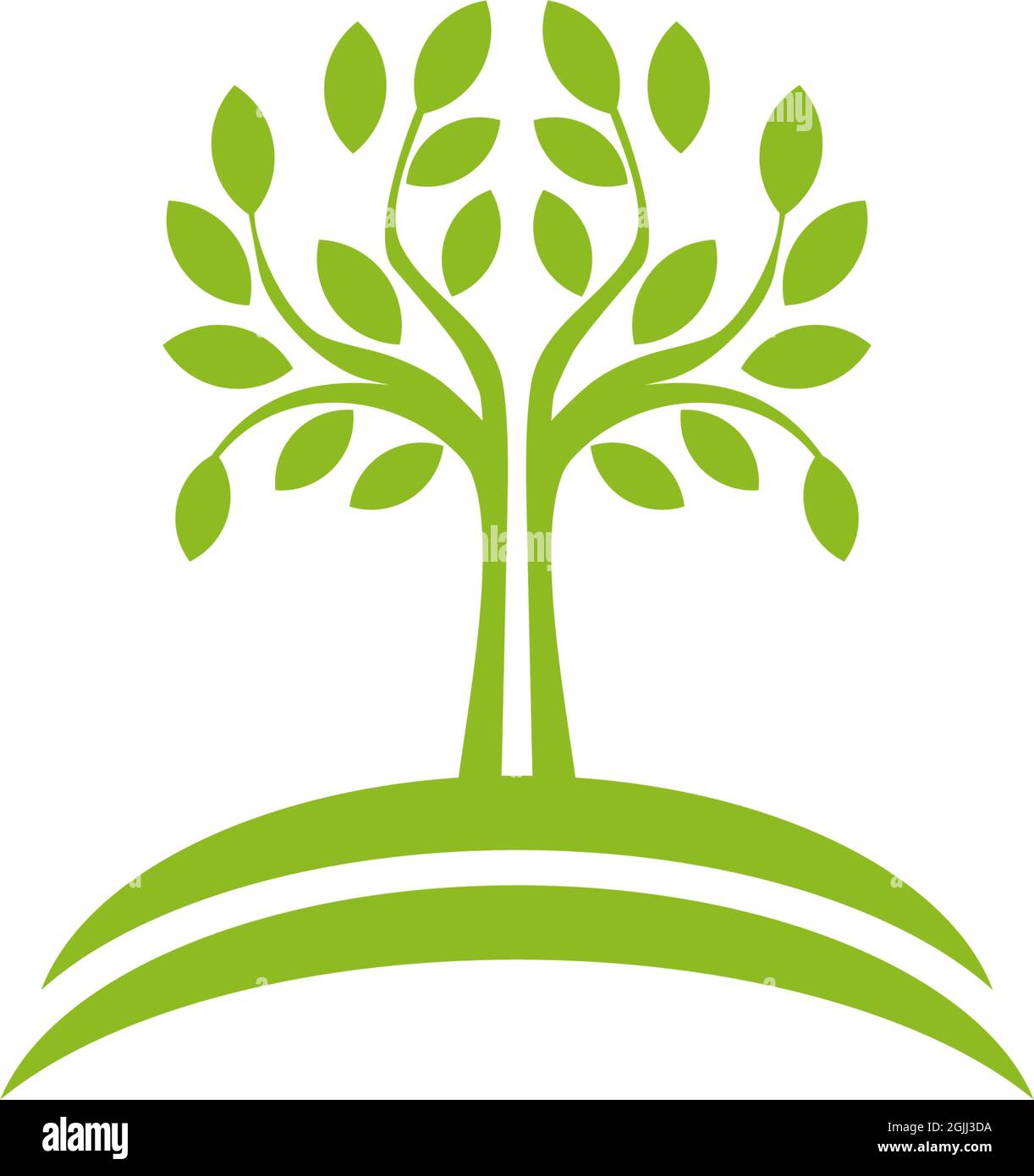 Tree logo icon design inspiration vector template Stock Vector Image ...