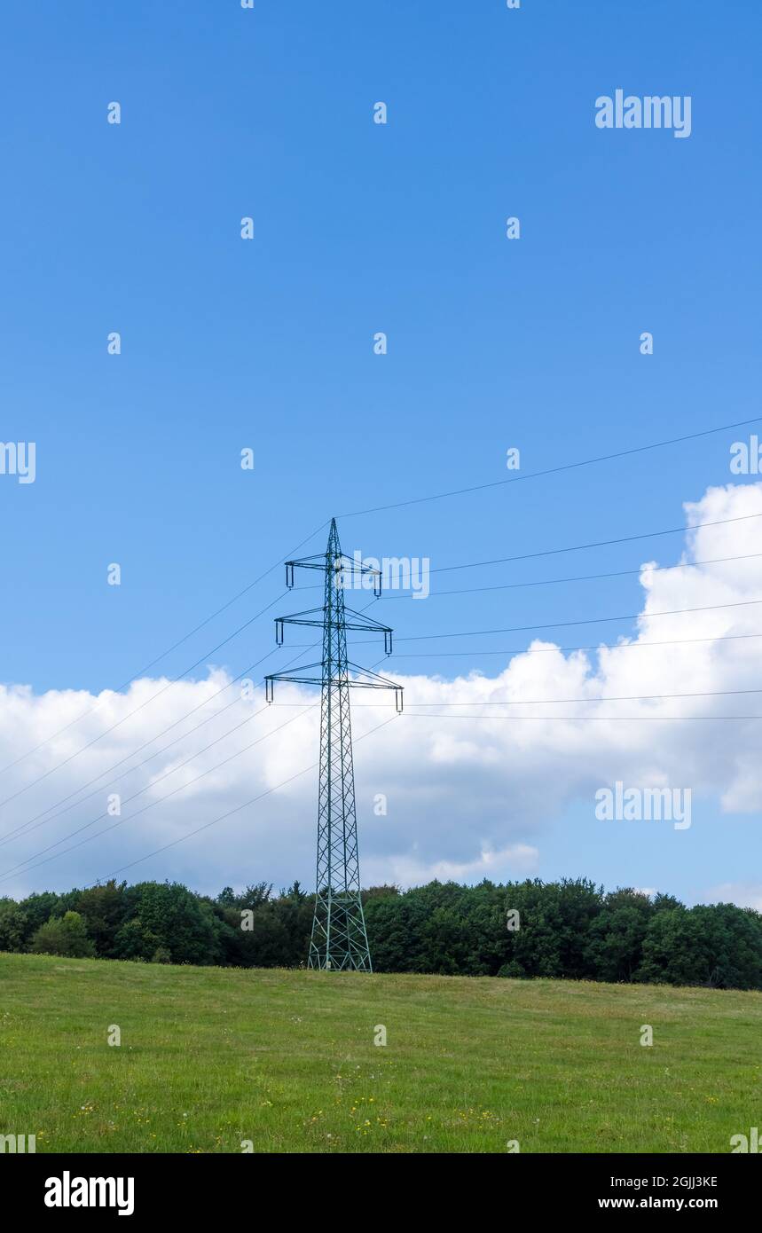 Electric power cables tower hi-res stock photography and images - Alamy