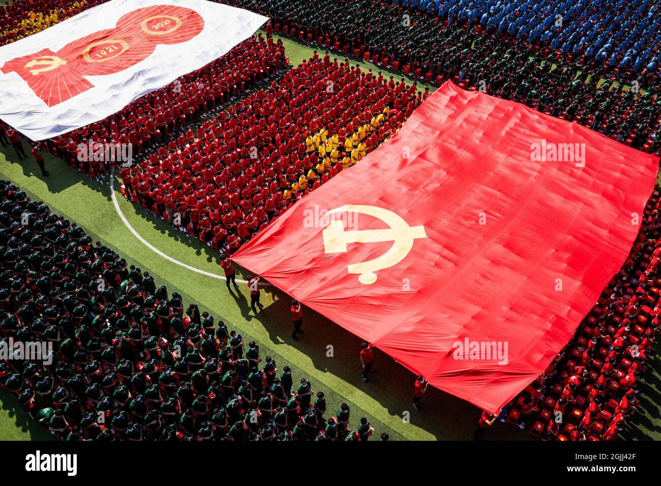 Communist party flag hi-res stock photography and images - Alamy